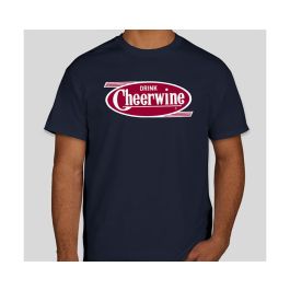 Official Retro Cheerwine T-Shirt Classic Navy Blue - Cheerwine.com