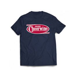 Official Retro Cheerwine T-Shirt Classic Navy Blue - Cheerwine.com
