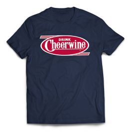Official Retro Cheerwine T-Shirt Classic Navy Blue - Cheerwine.com